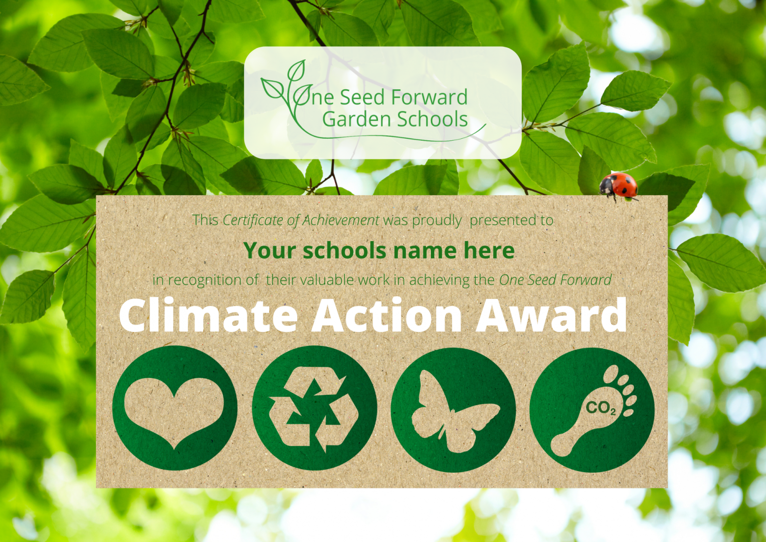 Climate Action Award - OSF Garden Schools